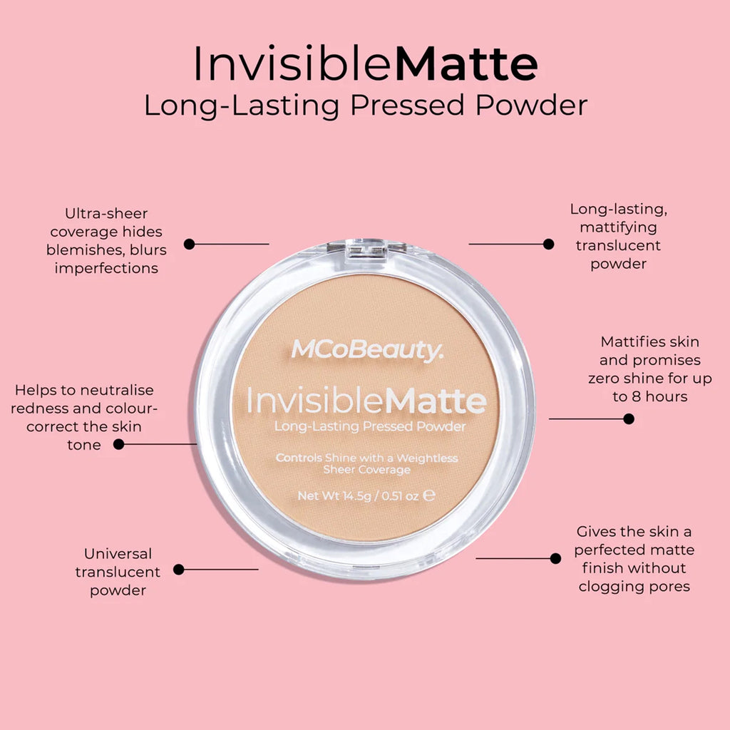 Invisible Matte Long Lasting Pressed Powder - Translucent | MCoBeauty ...