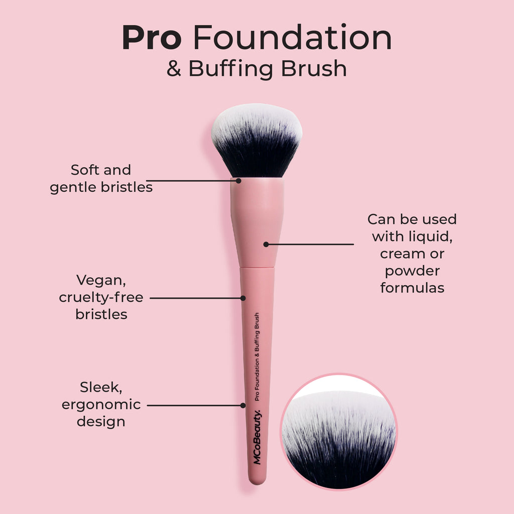 Pro Foundation & Buffing Brush – MCoBeauty US